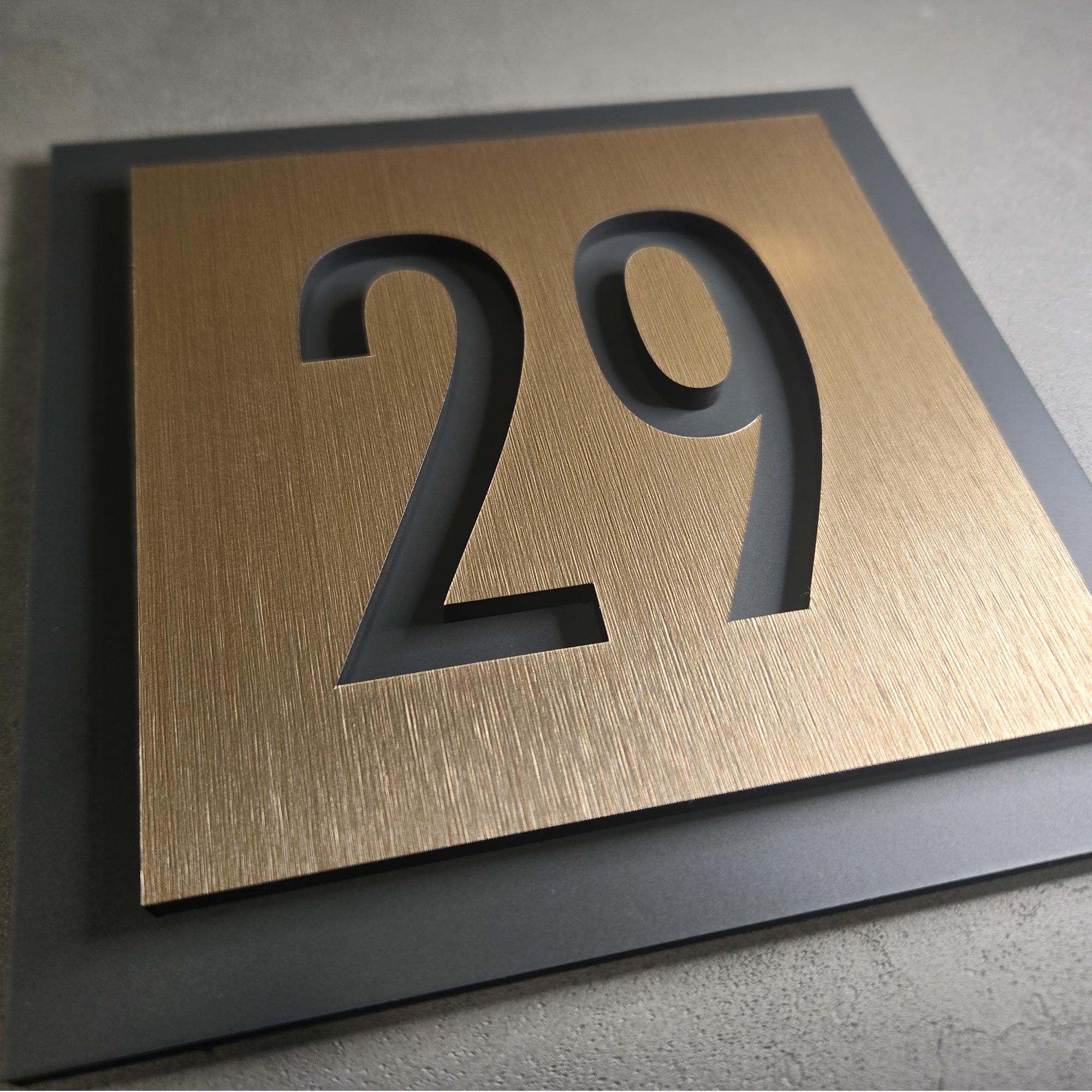 Custom Number Door Sign, Office Door Number Plate, Condo Room Numbers ...