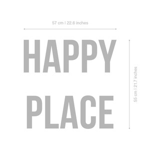 Happy Place - Block Letters - 3D Letters - Upper Case - Wall Decor ...