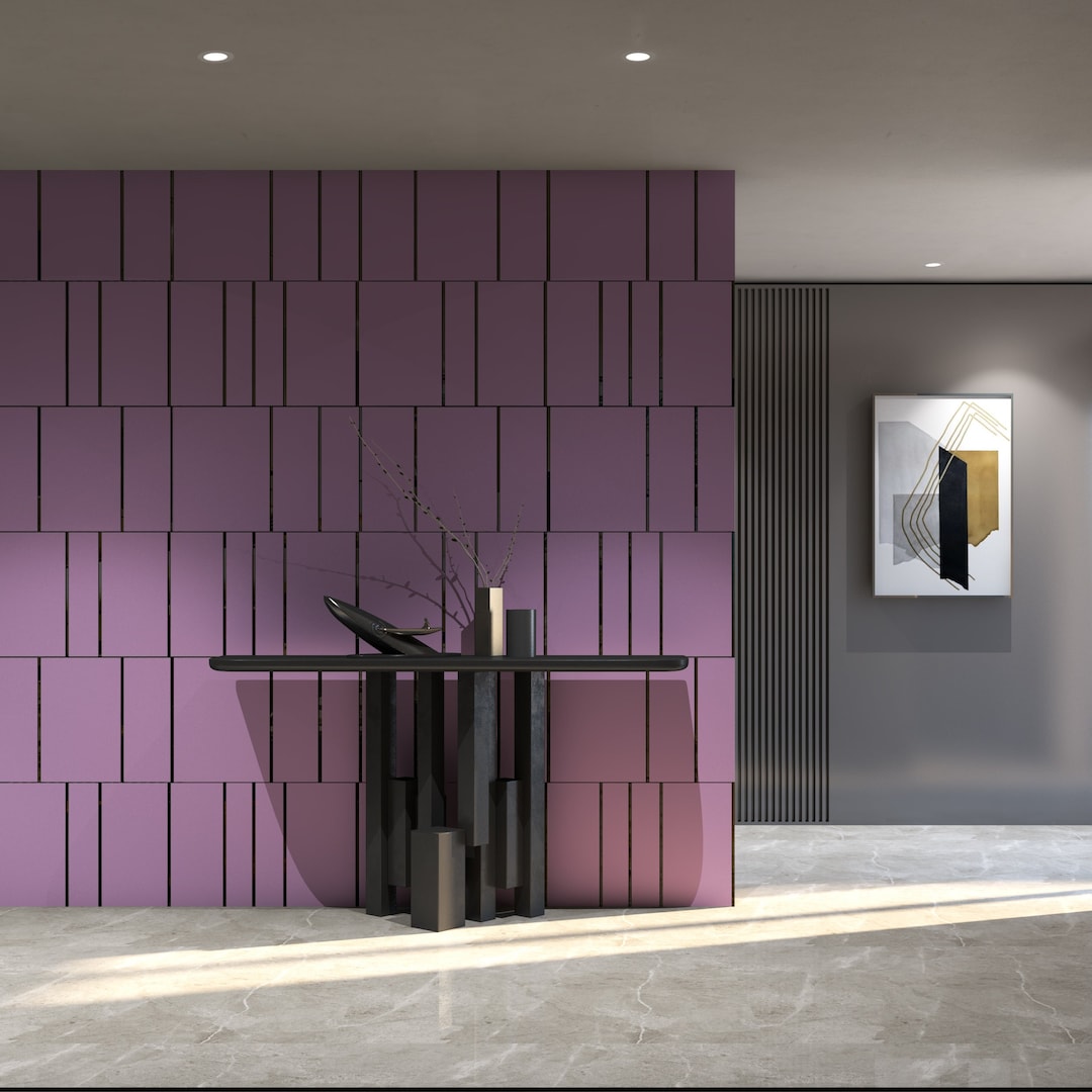 Lilac and Mirror Decorative Panels, 3D Wall Panels, Pack of 8 or 16 ...