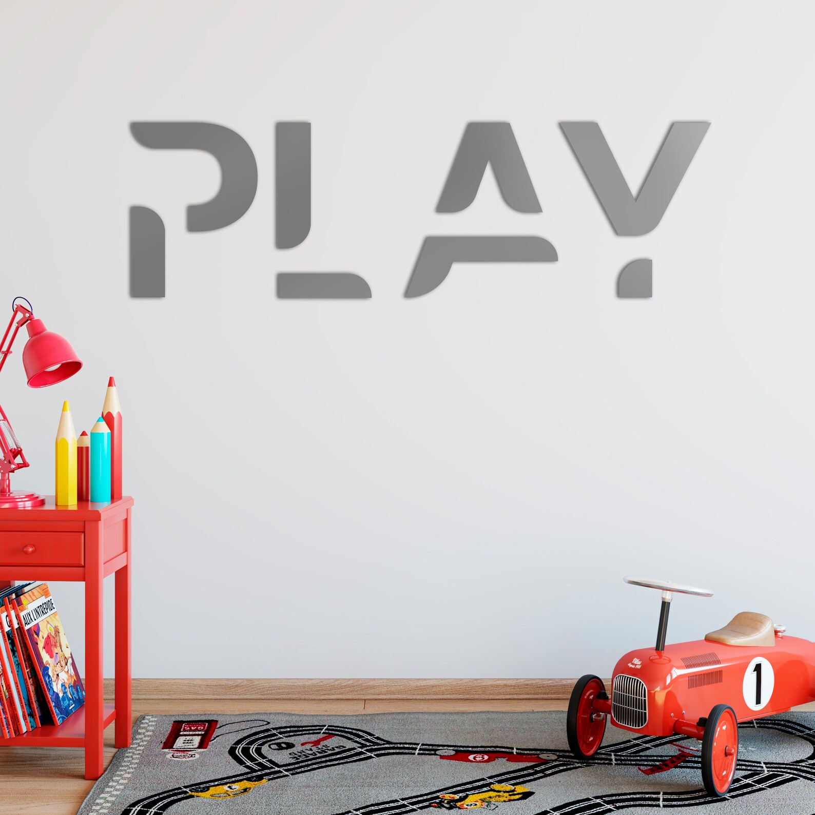 Play Sign for Playroom Nursery Wall Art 3D Bedroom - Etsy