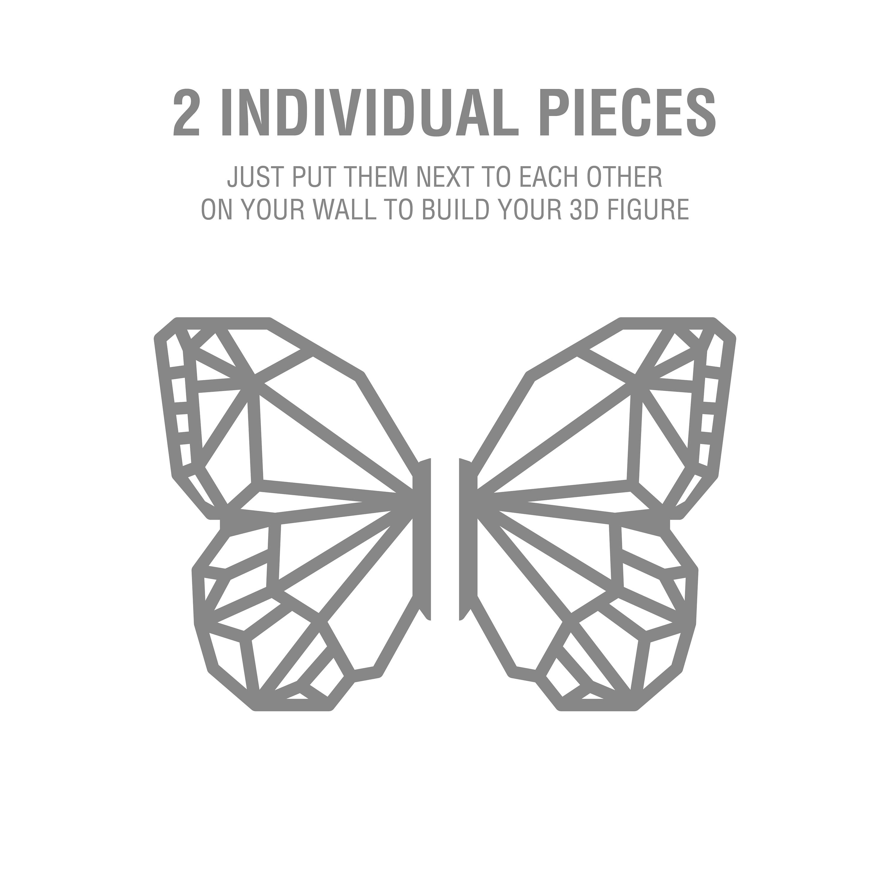 Geometric Butterfly Wall Decor Animal Geometric Geometric | Etsy