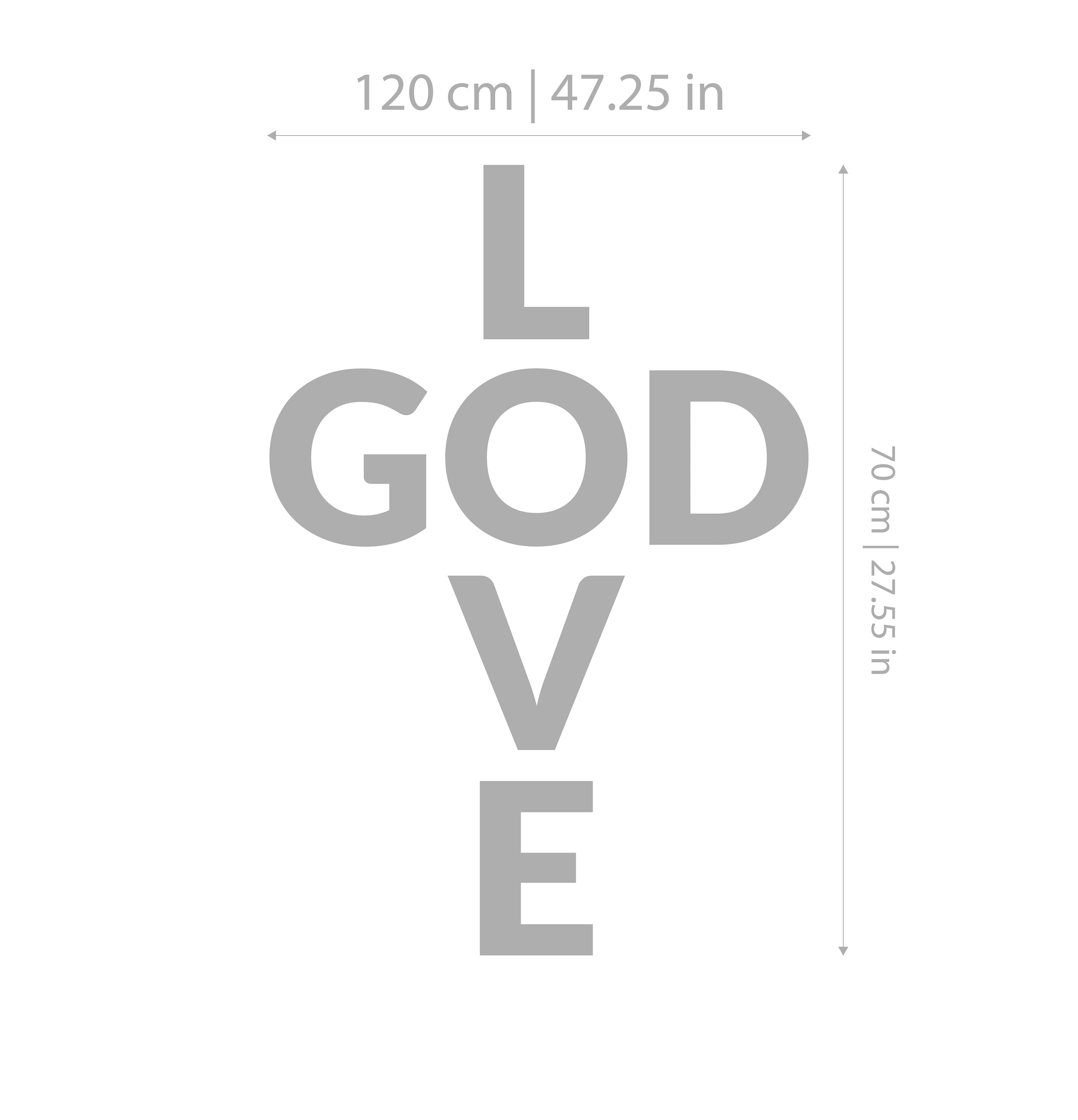 Love God Sign Faith Sign Bible Wall Art SKU:LOOD | Etsy