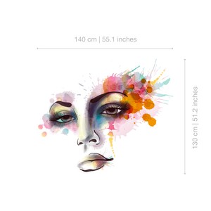 Woman Face - Watercolor Decal - Vinyl Wall Art Decal - SKU:WOFAGR - Etsy