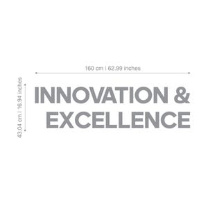 Innovation and Excellence, Office Wall Decor, Motivational Office Wall ...
