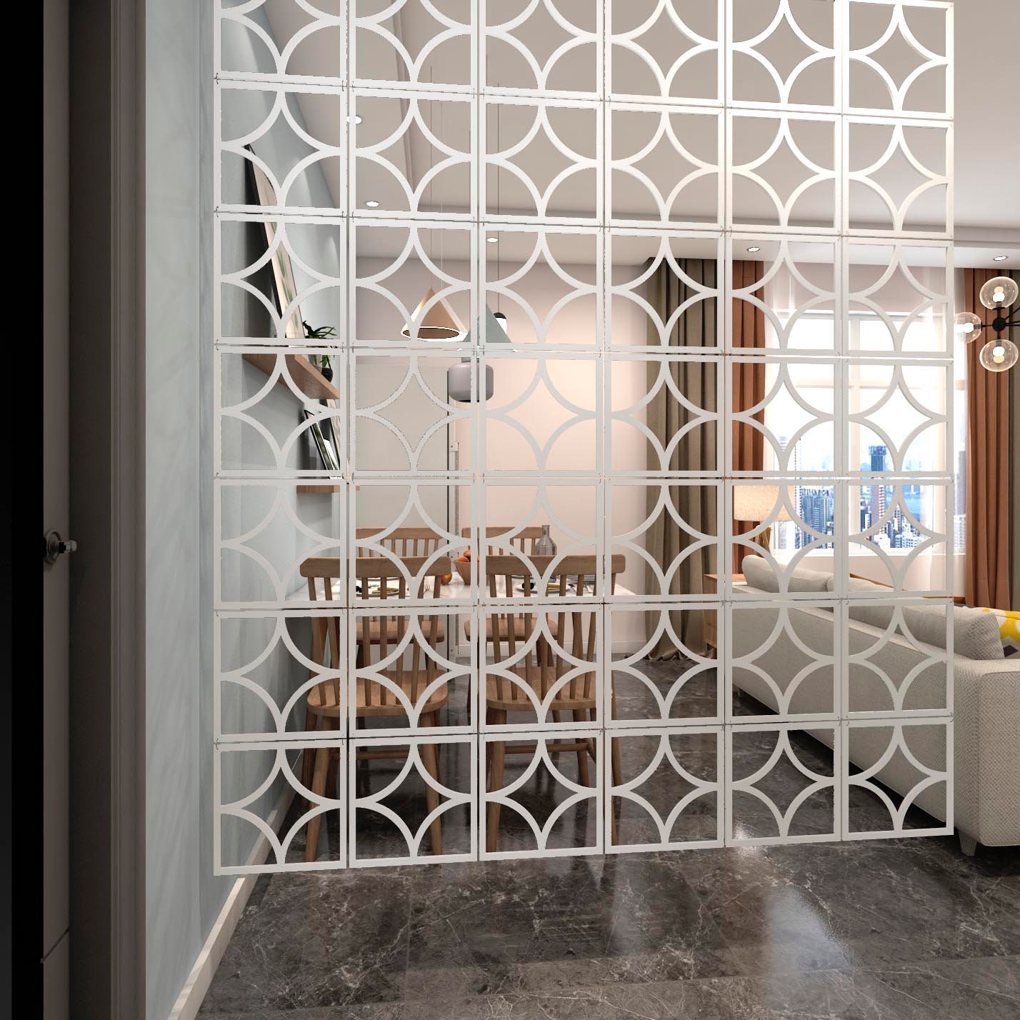 Modern Partitions Panel Screen Hanging Wall Room Privacy Divider - SKU ...