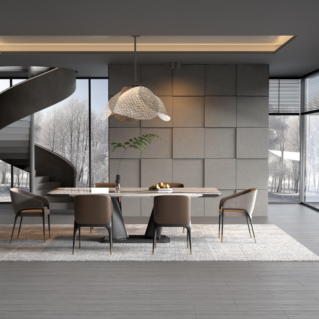 Concrete Modular Squares, 3dimensional Accent Wall, Large Wall Panels ...