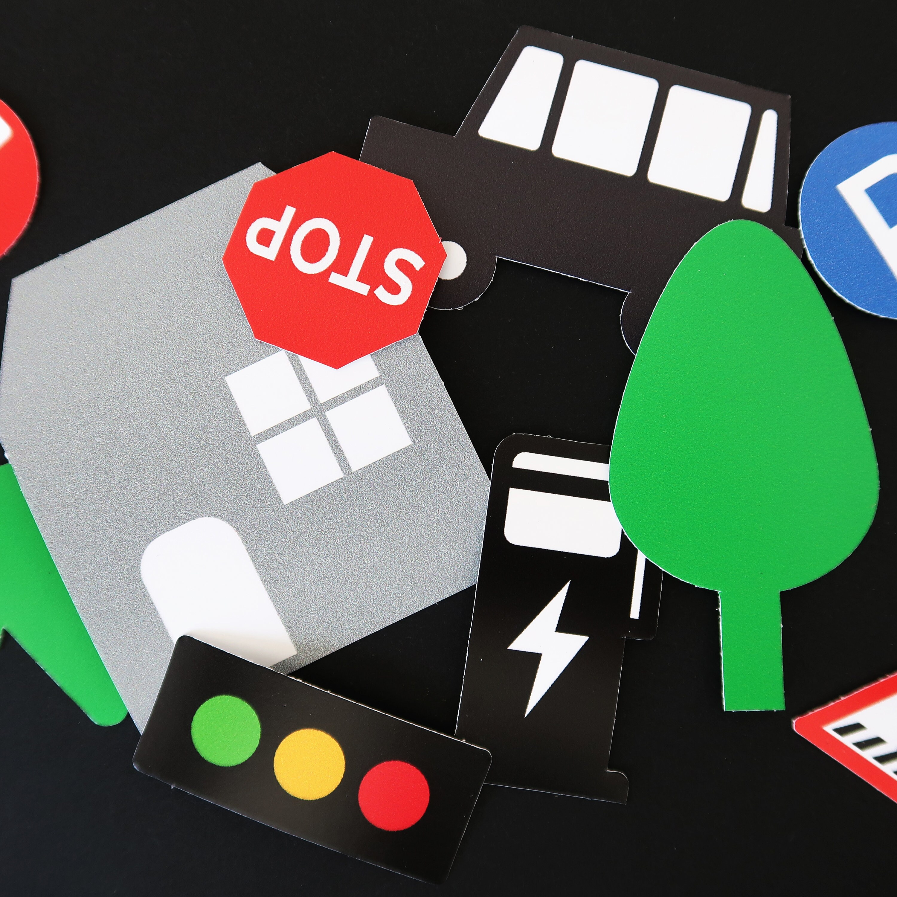 Kids Roads Decal, City Roads, Kids Nursery Stickers, Peel and Stick ...