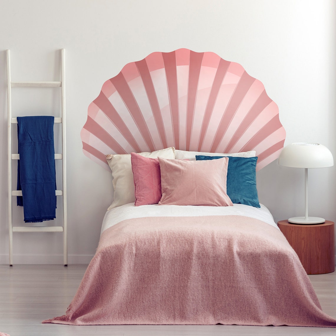Pink Shell Headboard Decal Arch Wall Decal Headboard Sticker - Etsy