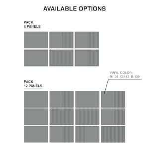 Middle Grey Decorative Panels, 3D Wall Cladding, Accent Wall Design ...