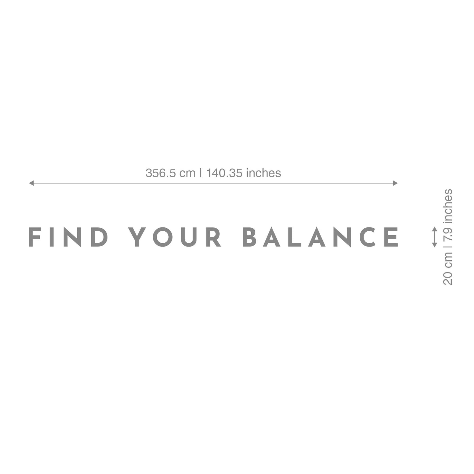 Find Your Balance, Gym Inspirational Quote Sign, Positive Uplifting ...