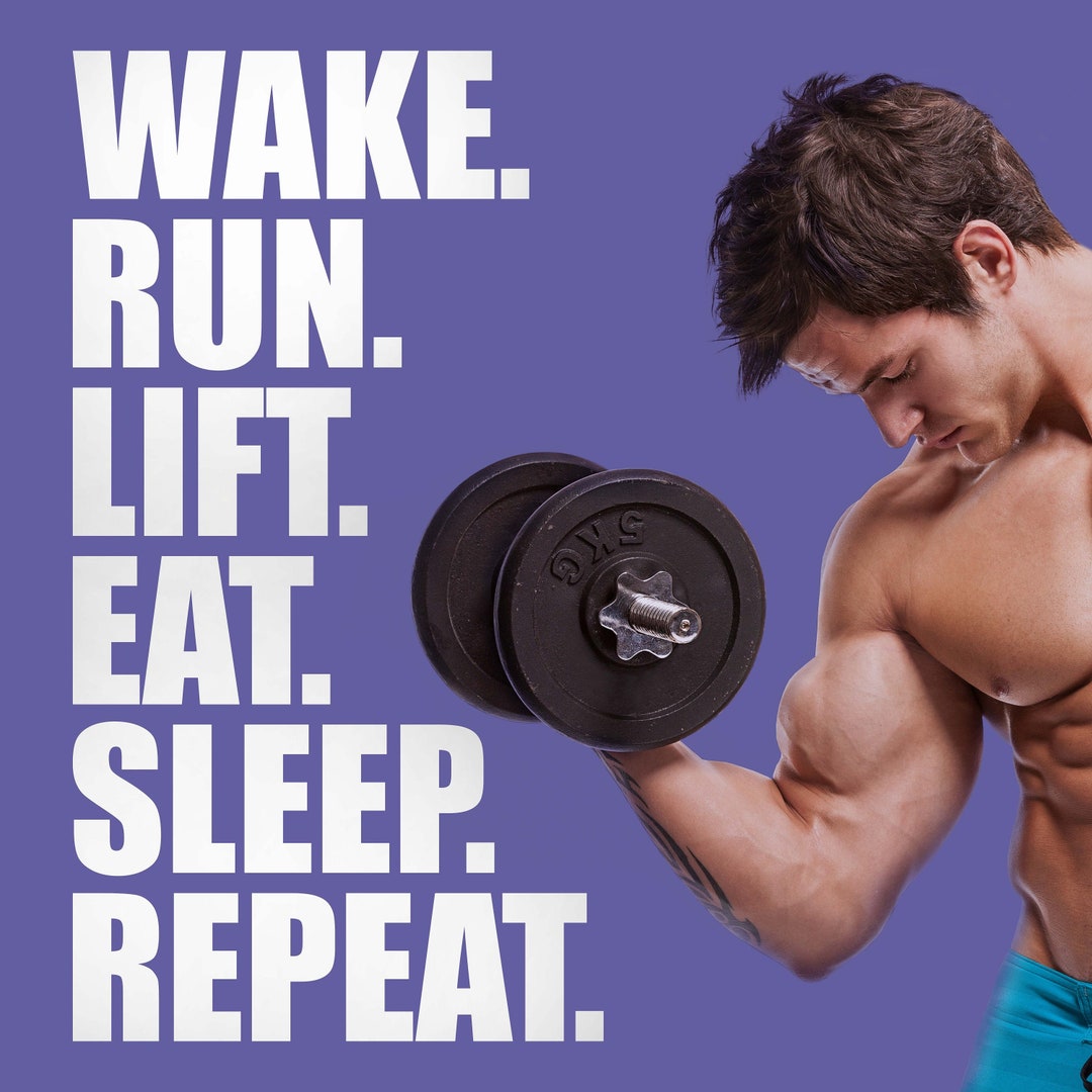 Gym Wall Decal - Exercise Stickers - Workout Stickers - Fitness ...