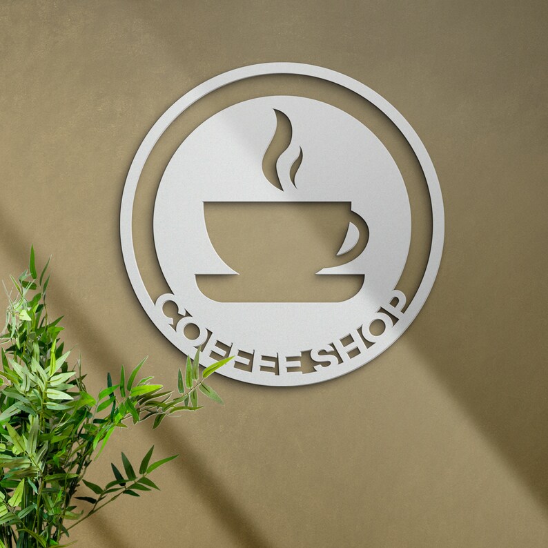 Custom Round Coffee Shop Sign Coffee Lover Wall Art Decor - Etsy