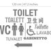 Toilet Sign Multilanguage , for Global Offices, Receptions, Lobbies ...