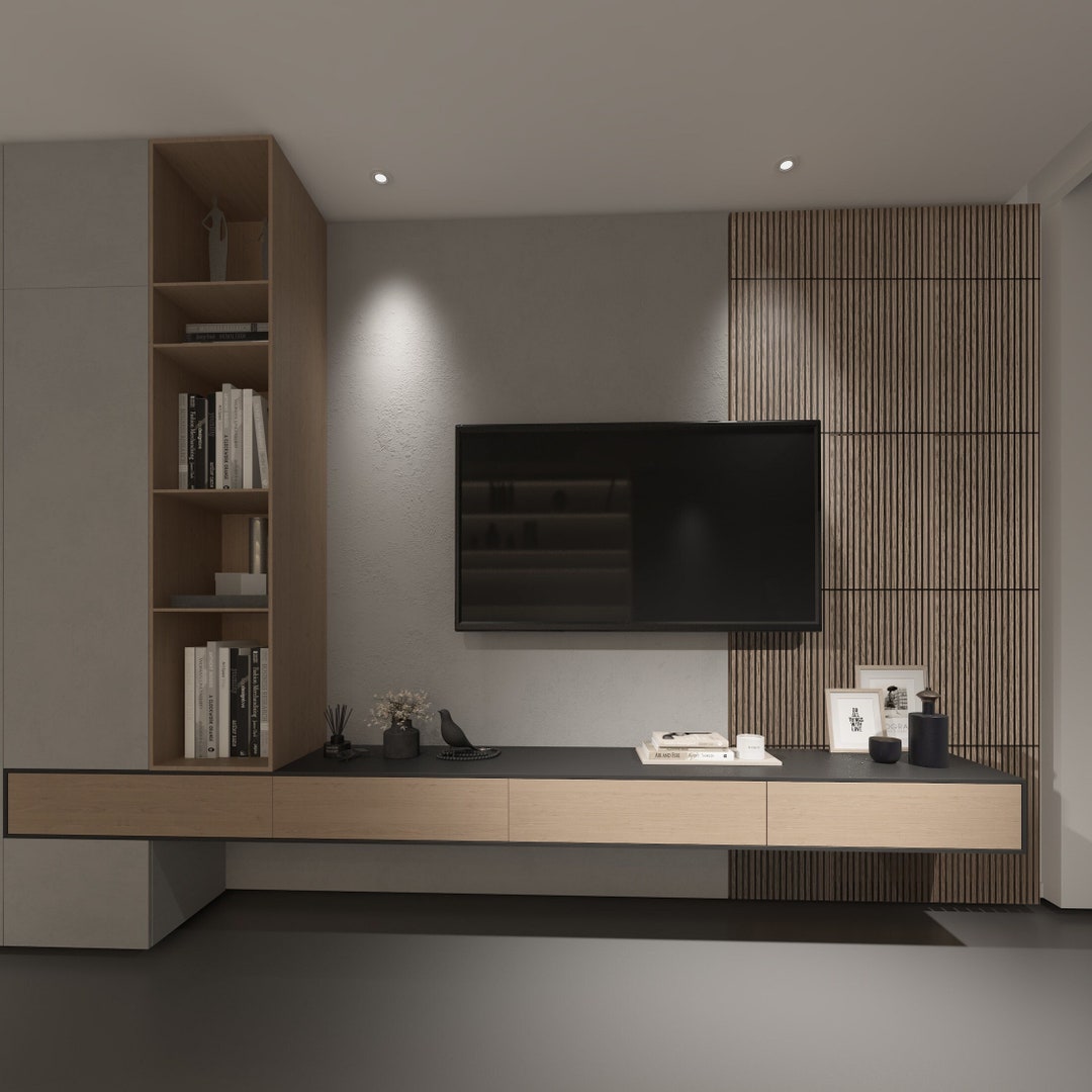 Light Wood Slat Wall Panel, 3D Wall Panels, Decorative Wall Panels ...