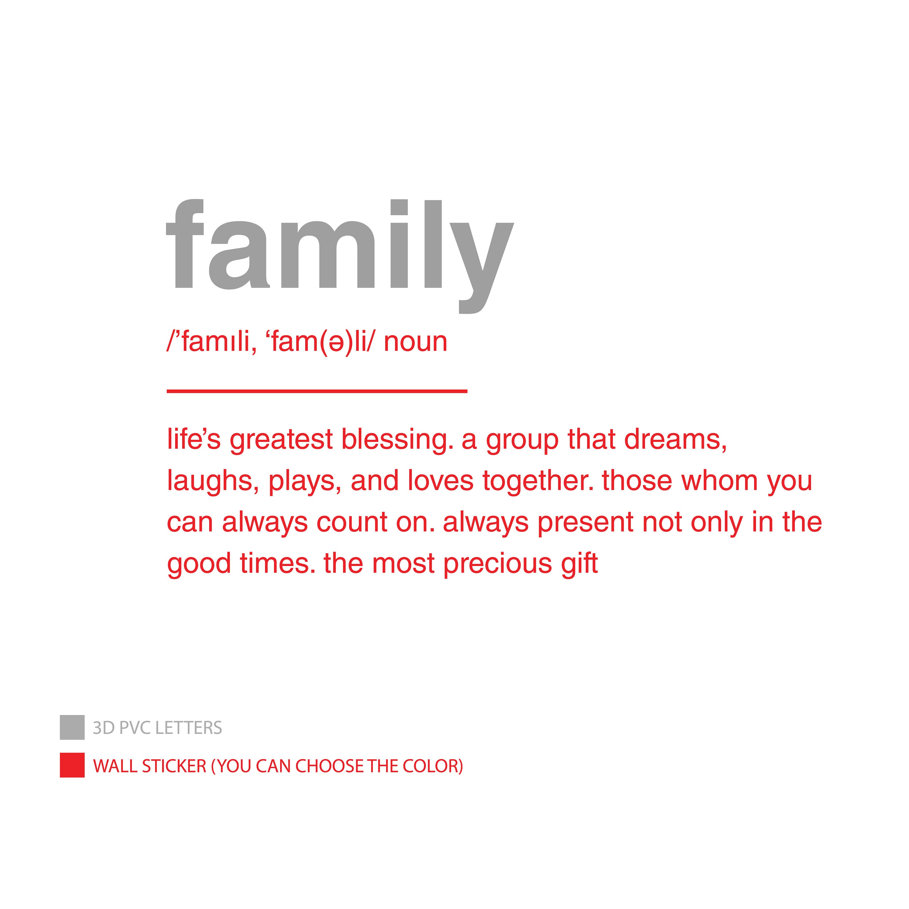 Family Definition Family Sign SKU:FADE | Etsy