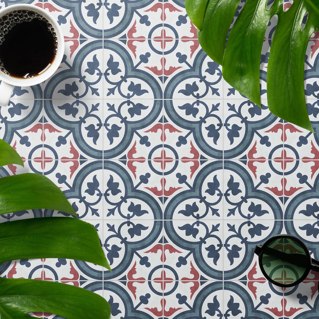 Tile Stickers Vinyl Decal Waterproof Removable for Kitchen Bath Wall ...