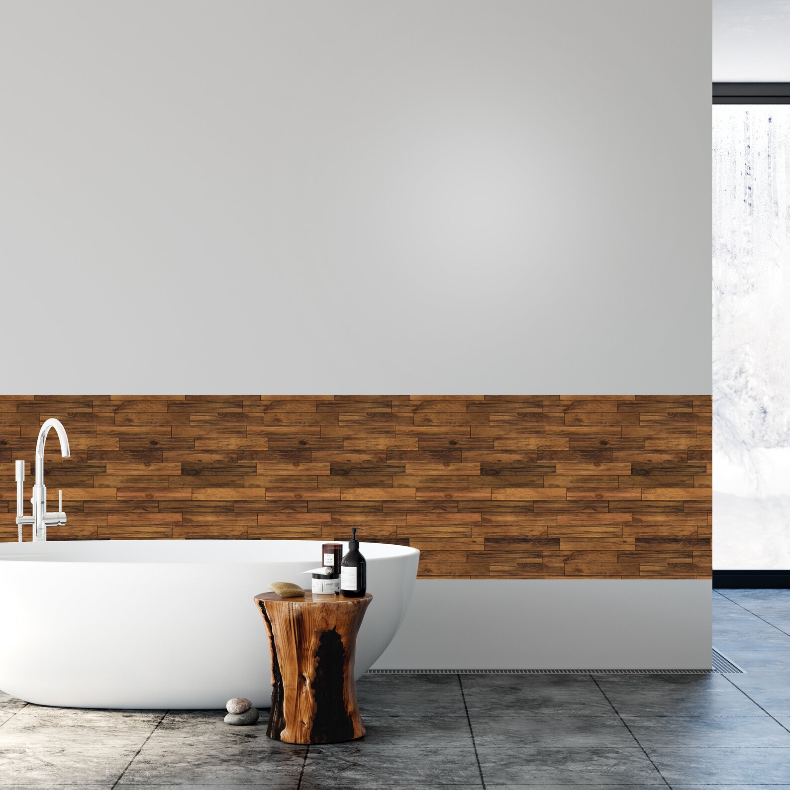 Peel & Stick Backsplash Brown Wood Panel Sticker - SKU:PSBW - Etsy