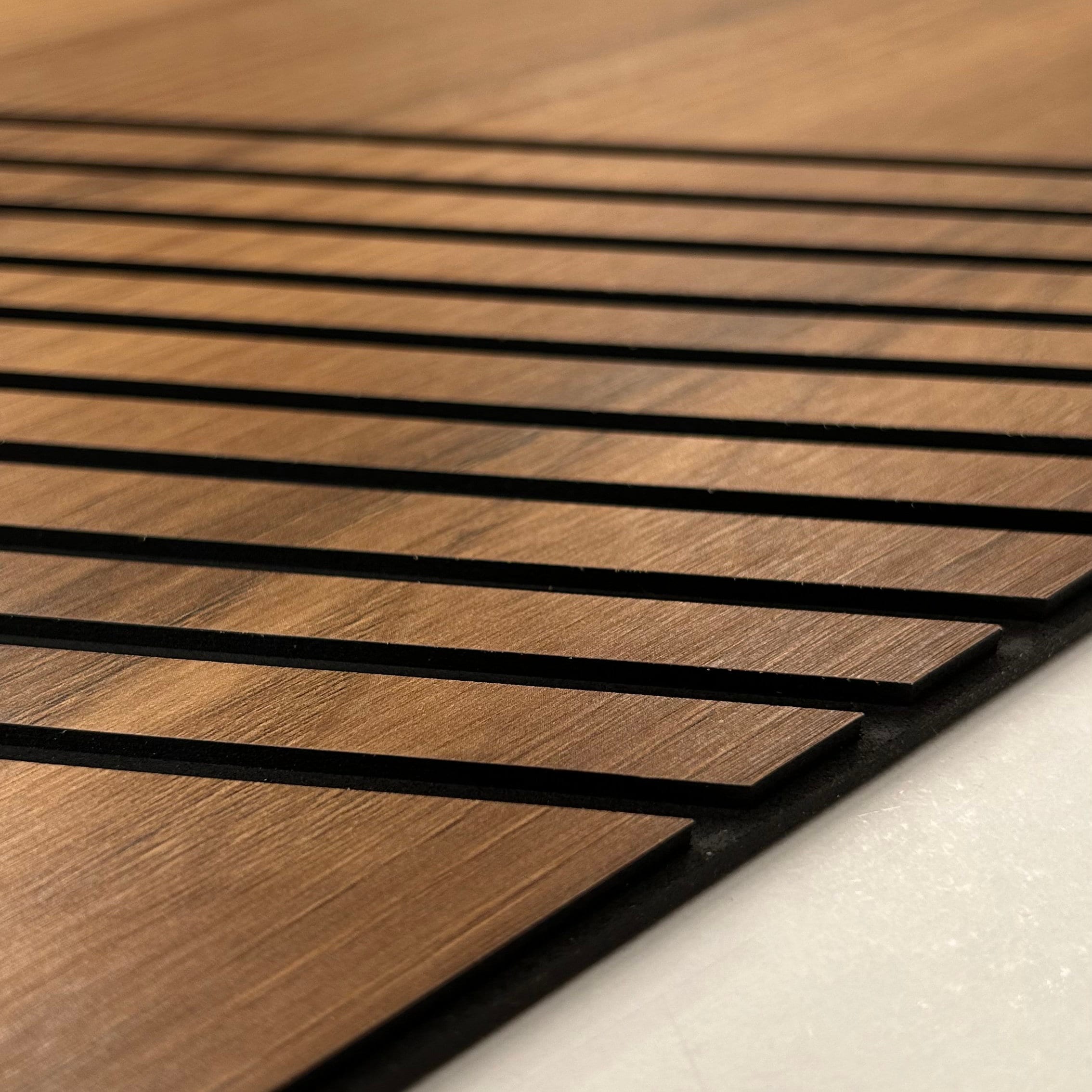 Modular Dark Wood Wall Panels, Accent Wall Panel, Decorative Wall ...