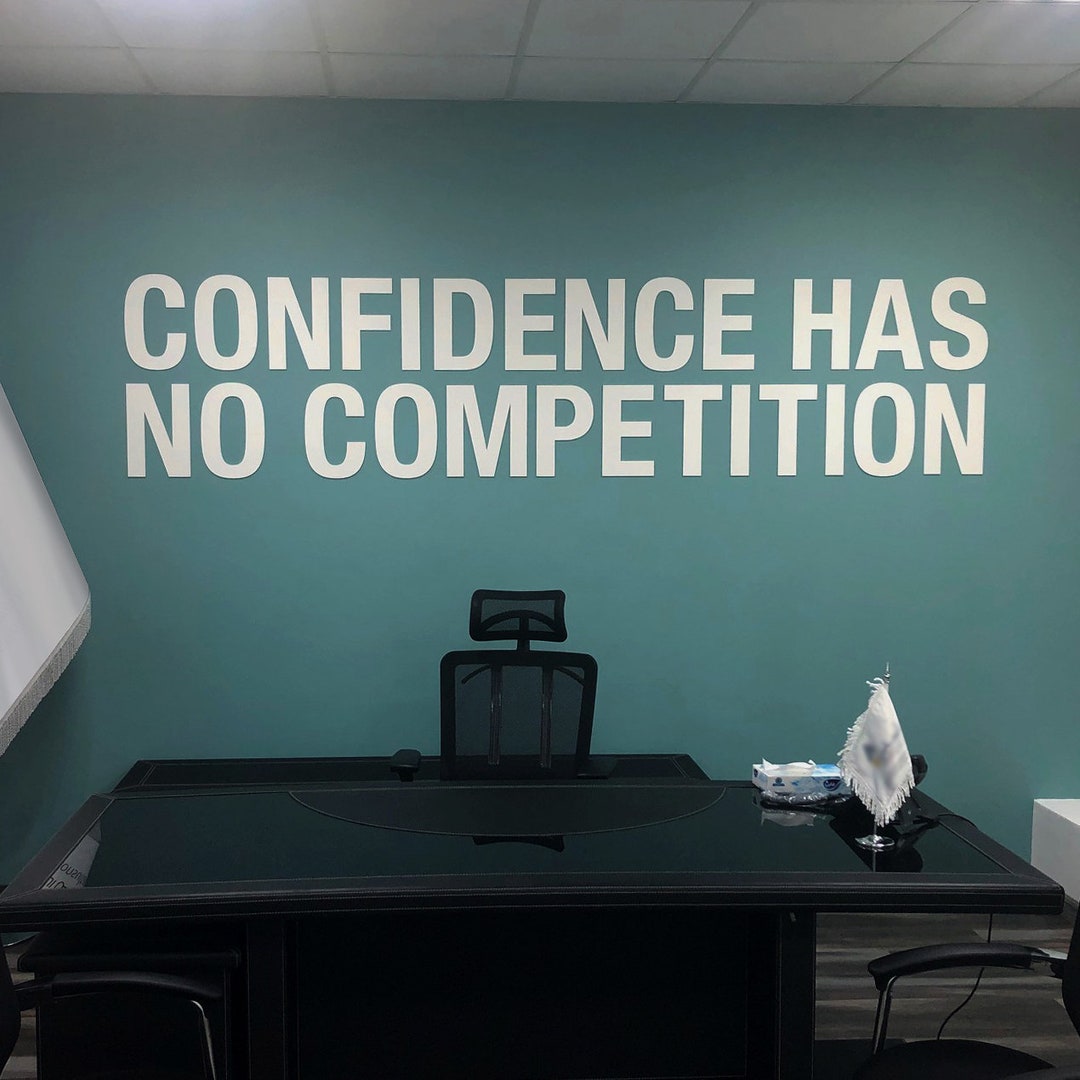 Confidence, Office, Wall Art, Office Art, Office Decor, Quotes, Wall ...