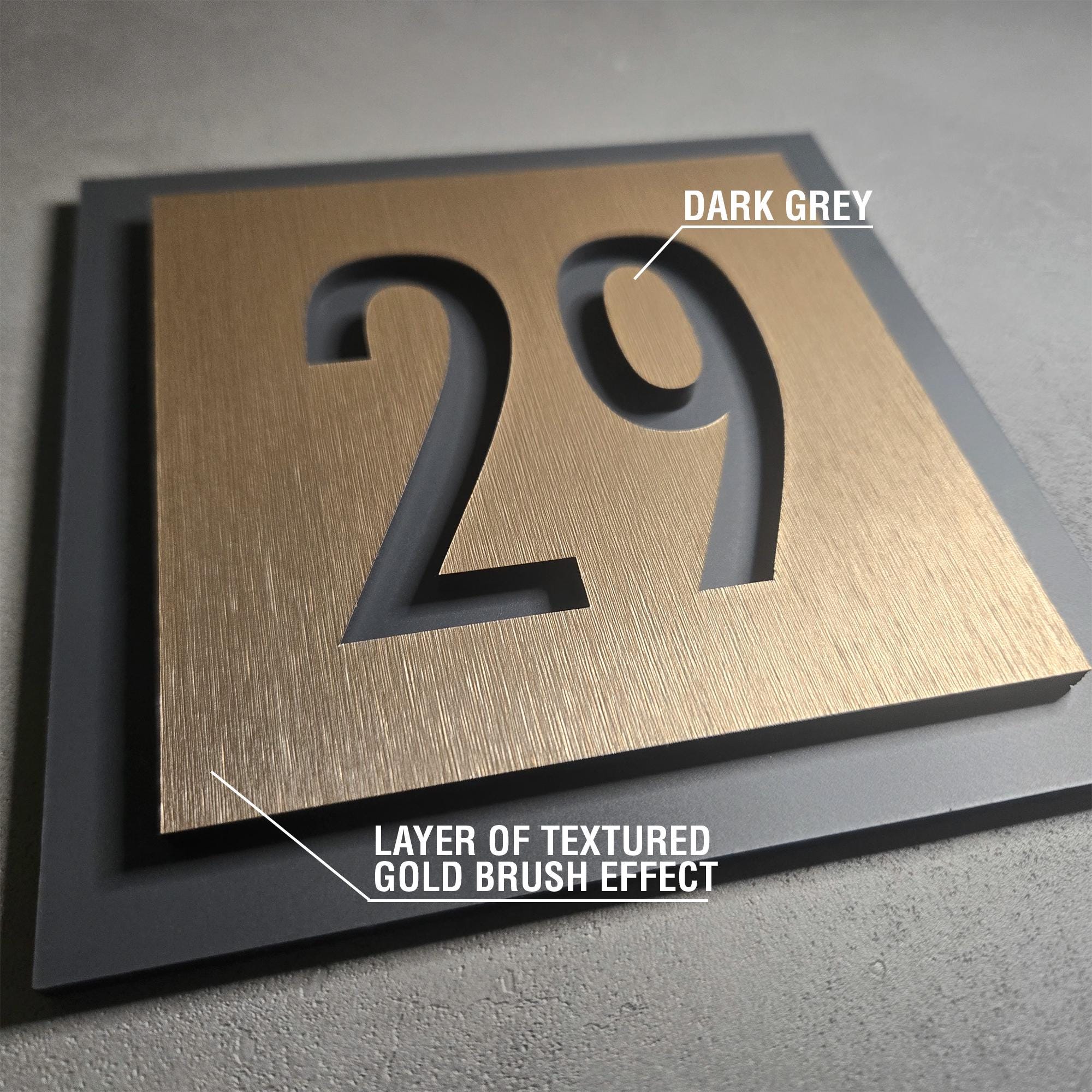 Custom Number Door Sign, Office Door Number Plate, Condo Room Numbers ...