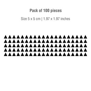 Triangle Shape Wall Stickers, Geometric Room Decor, Children's Bedroom ...