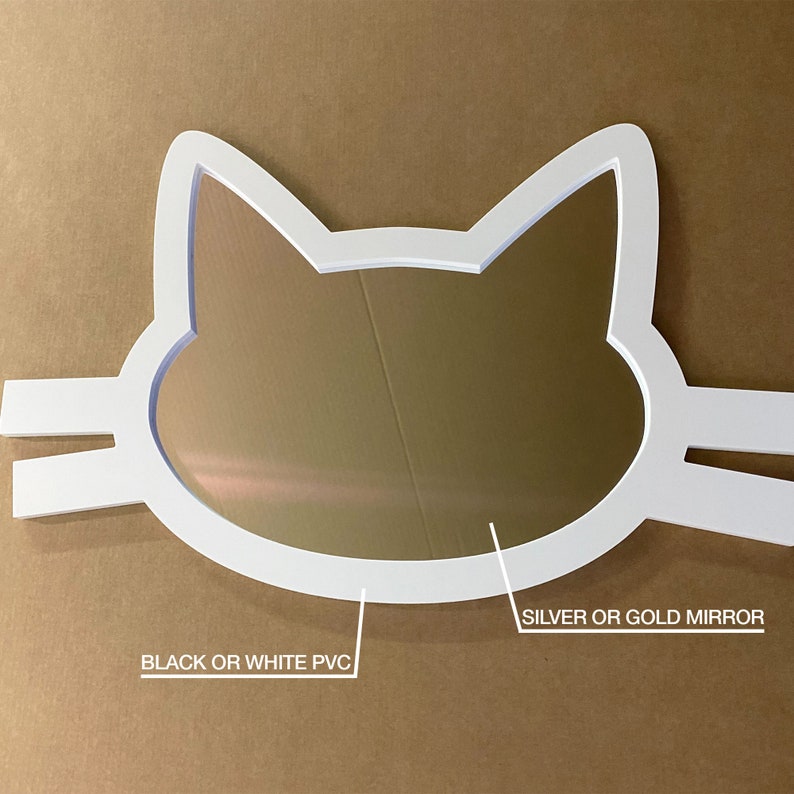 Cat Mirror Nursery Wall Mirrors Kids Room Wall Mirror - Etsy