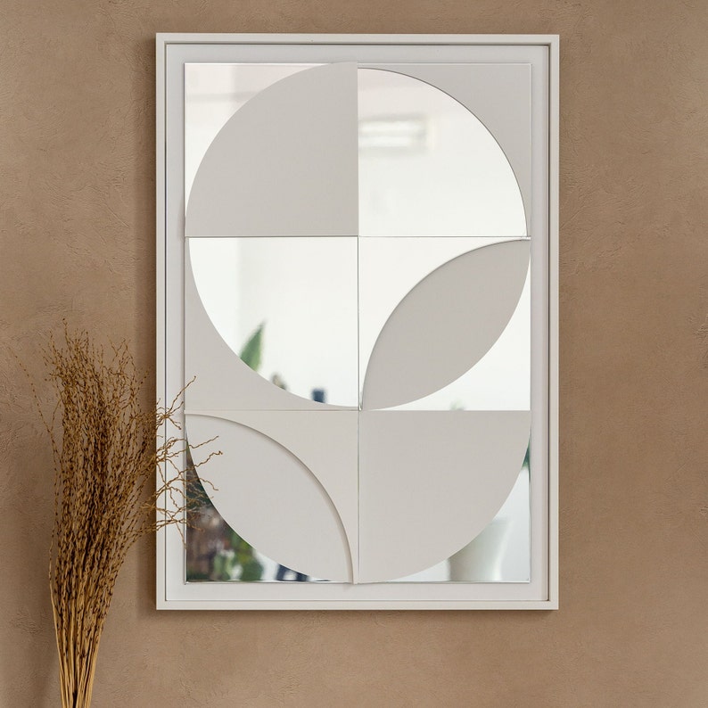 Relief Art Made With Mirror Midcentury Modern Relief - Etsy