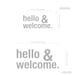 Hello & Welcome, Office, Wall, Art, Decor, 3D, PVC, Typography ...