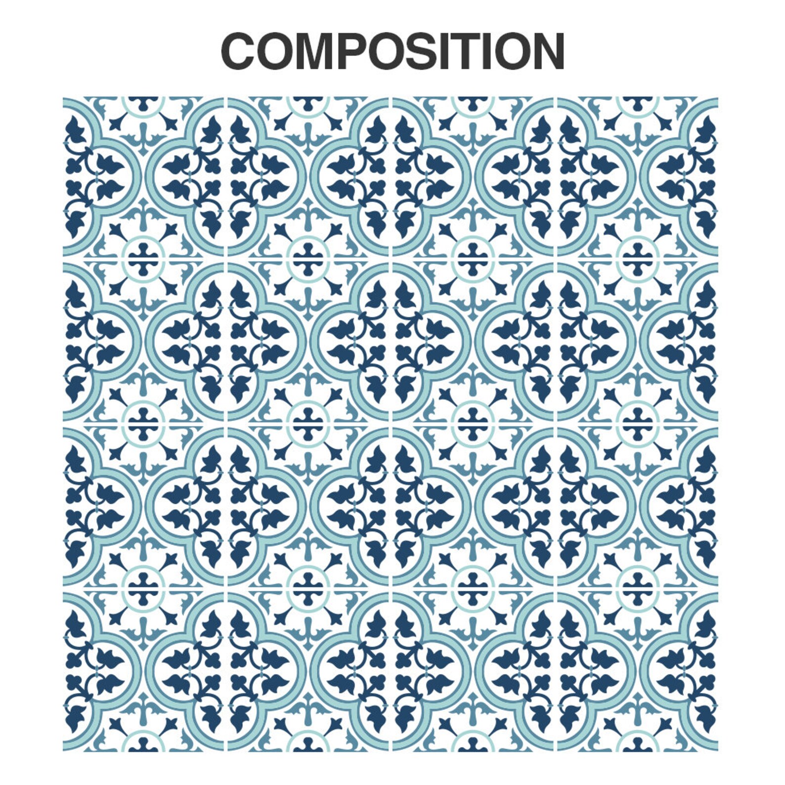 Tile Decal Mosaic Wall Art Tile Stickers Mosaic Tiles | Etsy