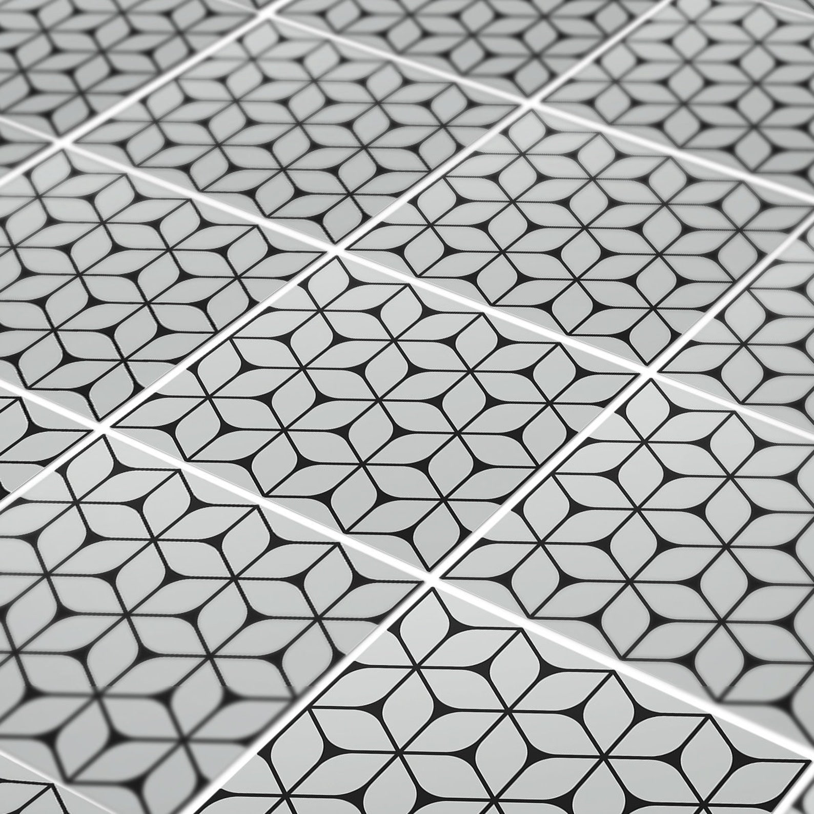 Grey Geometric Tile Stickers Mosaic Suitable for Wall and | Etsy