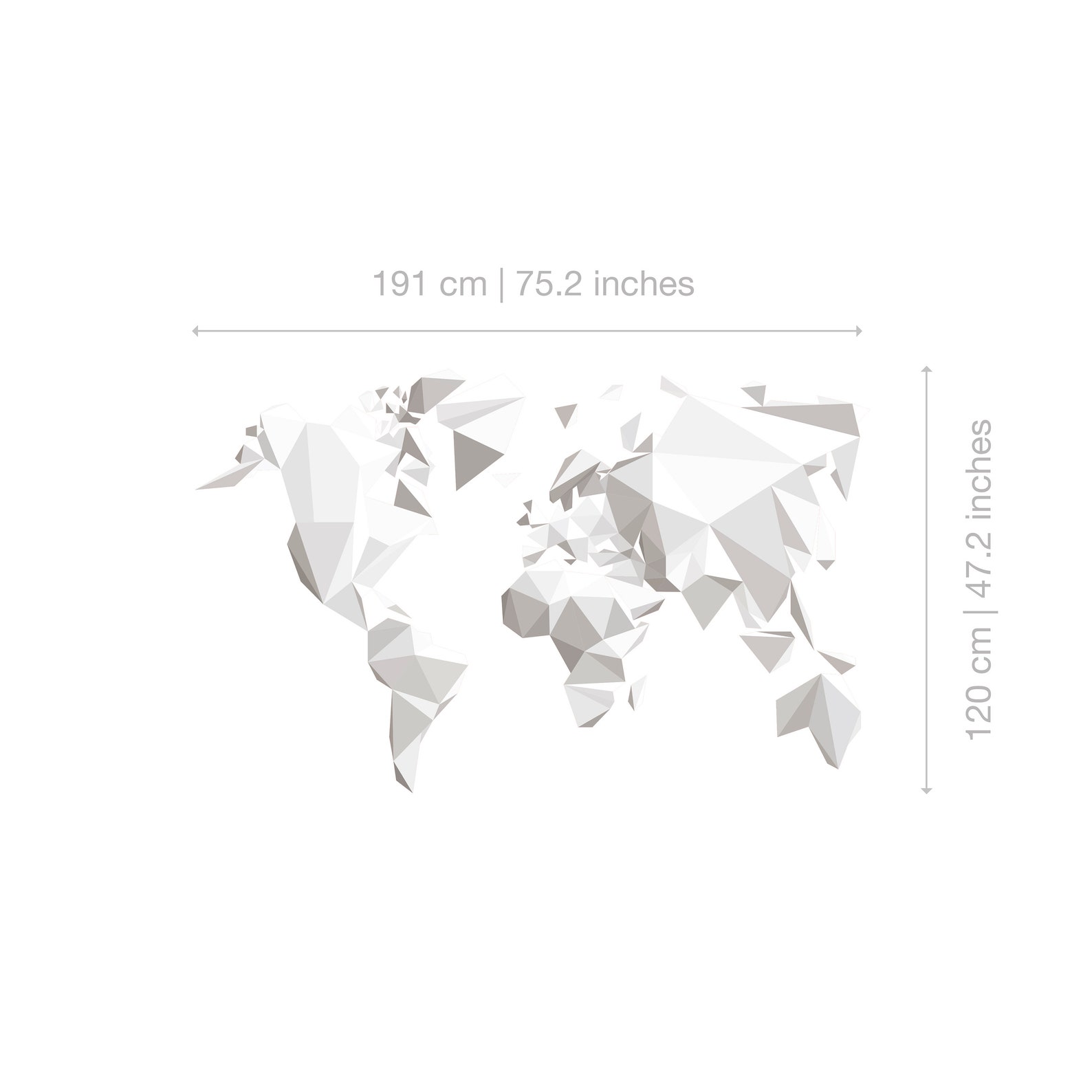 Origami World Map Sticker Origami Decals Origami Stickers - Etsy