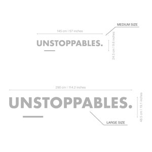 Unstoppables, Office, Wall, Art, 3D, Typography, Decor, PVC ...
