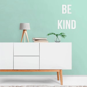 Be Kind Sign - Gallery Wall Sign - 3D Letters - Quote Art - Wall Decor ...