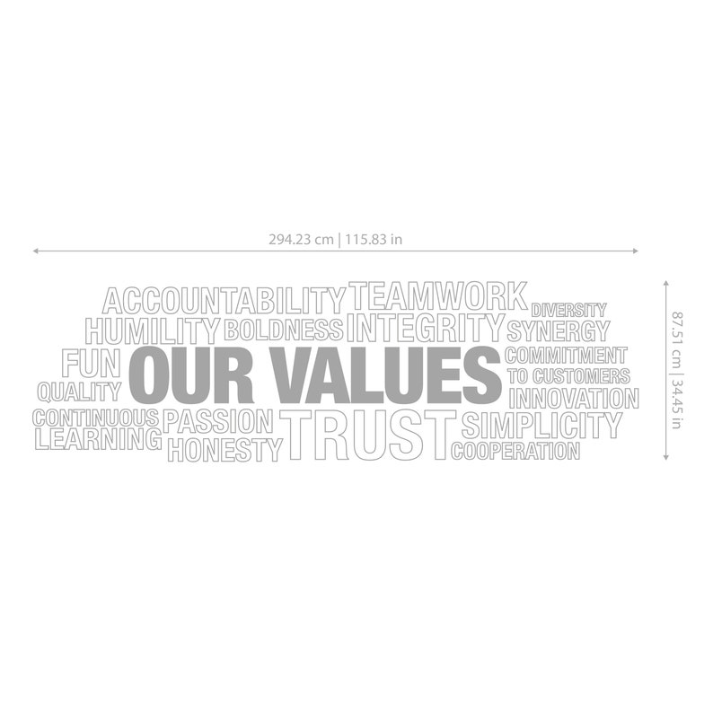 Our Values Core Values Office Motivational Office Wall - Etsy Our Values Core Values Office Motivational Office Wall - Etsy