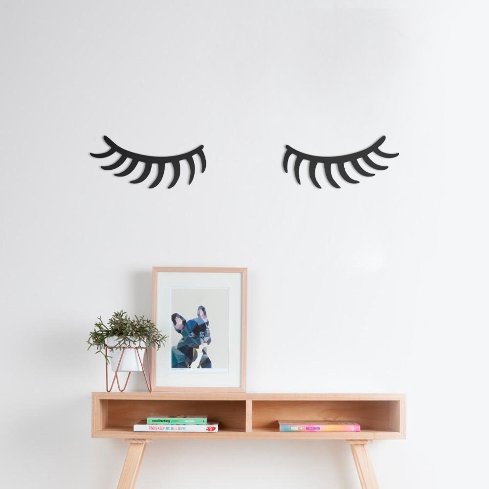 Eyelash Decor Sleepy Eyes Vanity Decor Wall Decor | Etsy