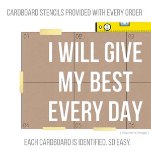 I Will Give My Best Every Day, 3D Quote Letters, Quote Wall Sign ...