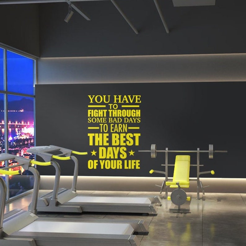 Gym Fitness Home Gym Decor Gym Decor Bodybuilding Home - Etsy