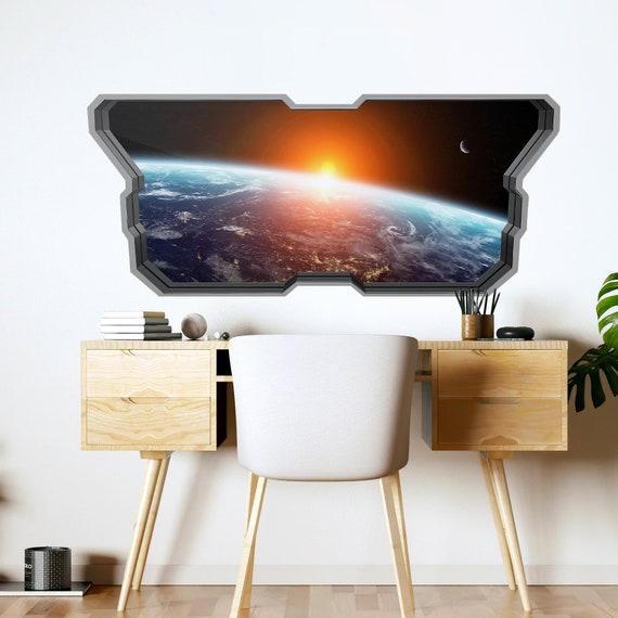 3D Spaceship Window 3d Wall 3D Wallpaper 3d Wall Art - Etsy