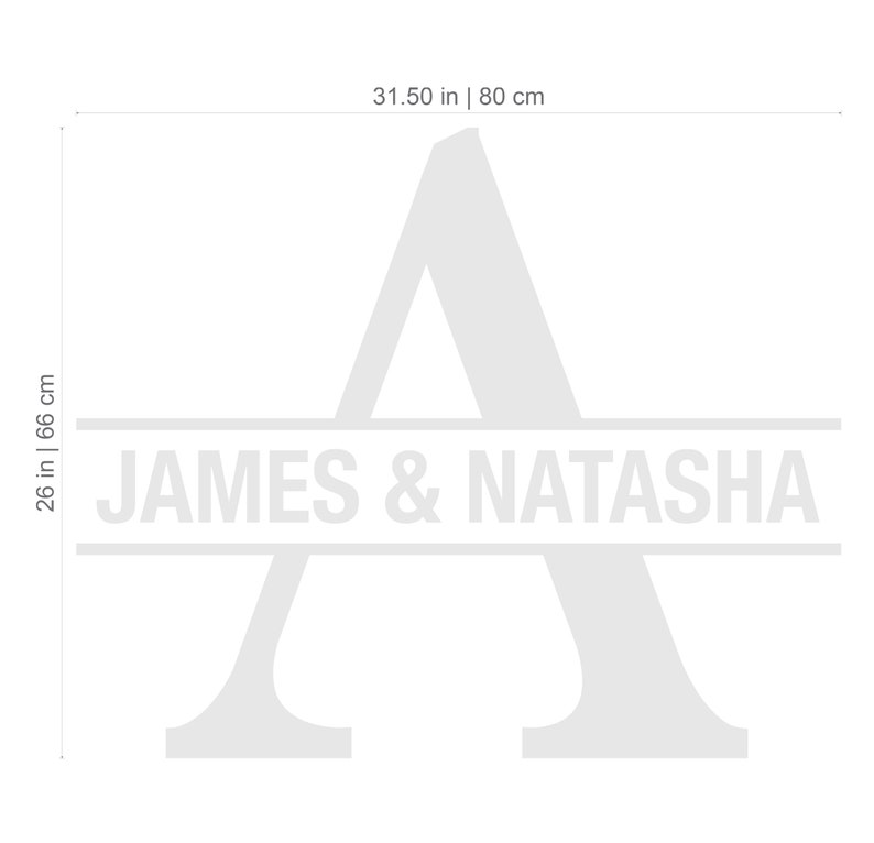 Wall Monogram Home Monogrammed Sign, Personalized Family Last Name ...