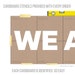 Office Wall Teamwork Inspiration Dimensional Letters We Are One ...