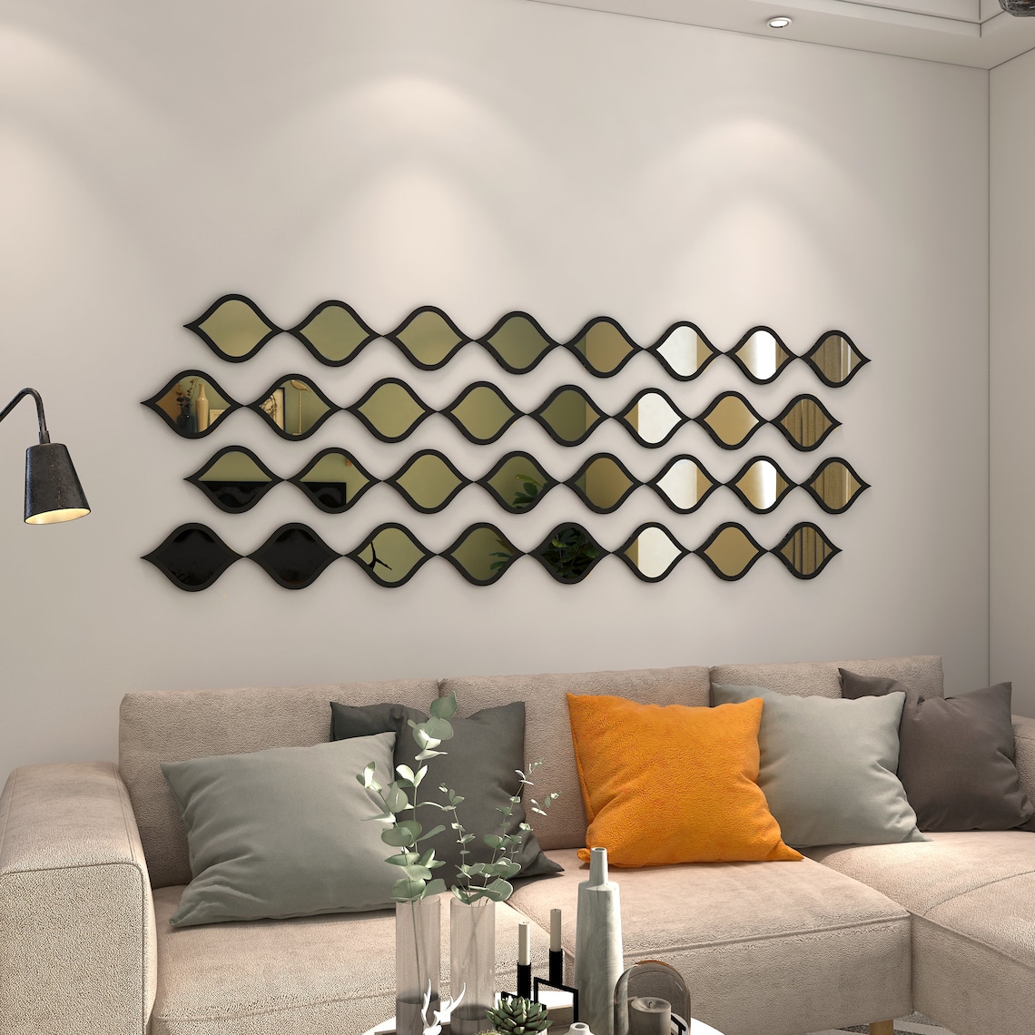 Drop Mirrors 3D Wall Decor Mirror Decorative Mirror Gold - Etsy