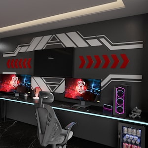 Gaming Room 3D Wall Decor, Video Games Sign, Gameroom Sign Gifts, Sci ...