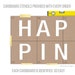 Happiness Sign - Wall Art Piece - 3D Letters - Wall Decor - Wall ...