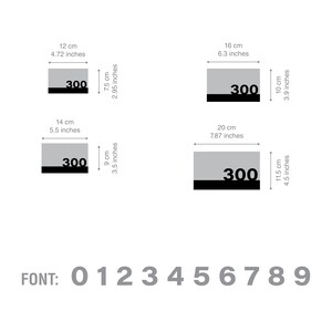 Brushed Aluminum Signs With Numbers Custom Door Sign Numbers - Etsy