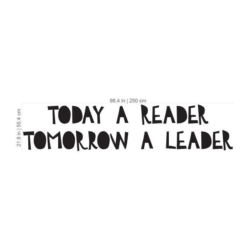 Today a Reader Tomorrow a Leader Classroom Decor School - Etsy UK