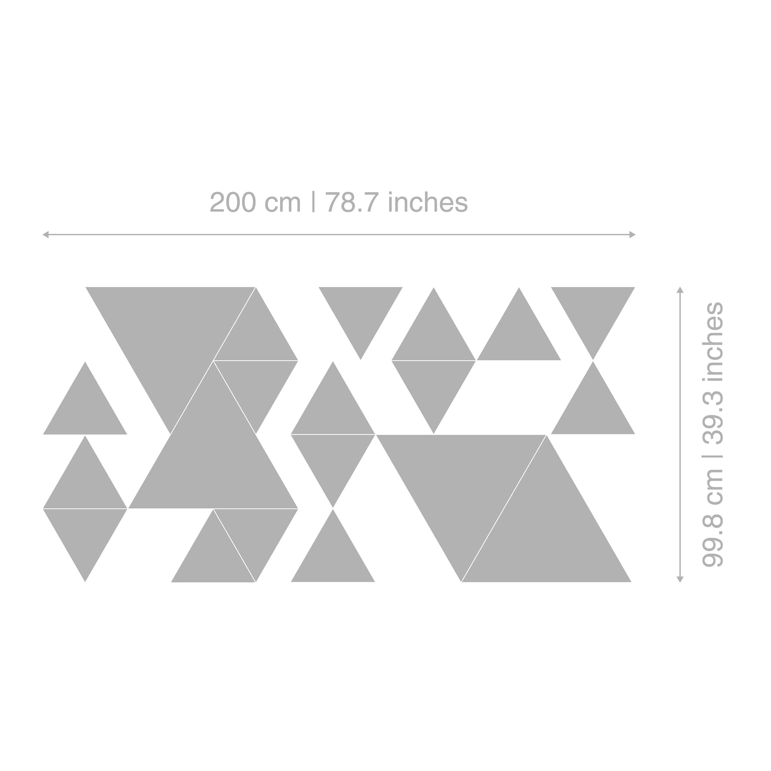 Triangles PVC & Mirror Wall Panels, 3D Wall Art, Triangle Wall Decor ...