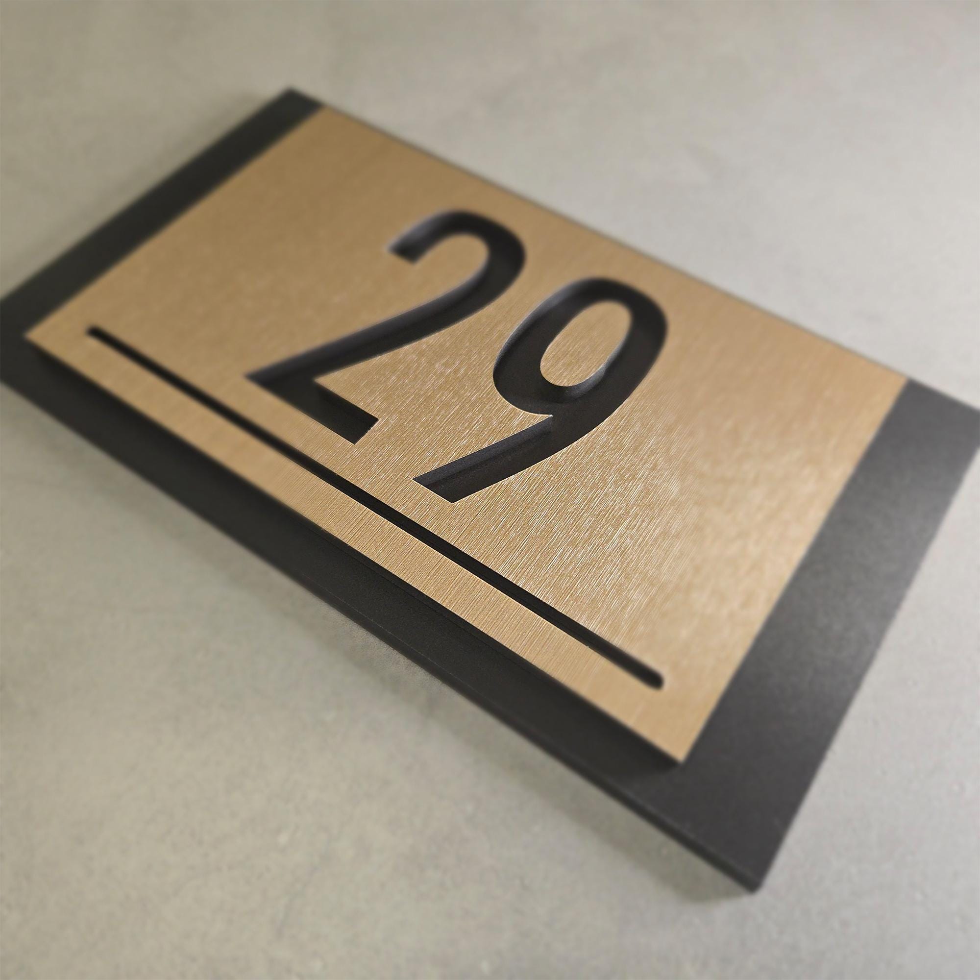Custom Number Door Plaque, Office Door Number Plate, Condo Room Numbers ...