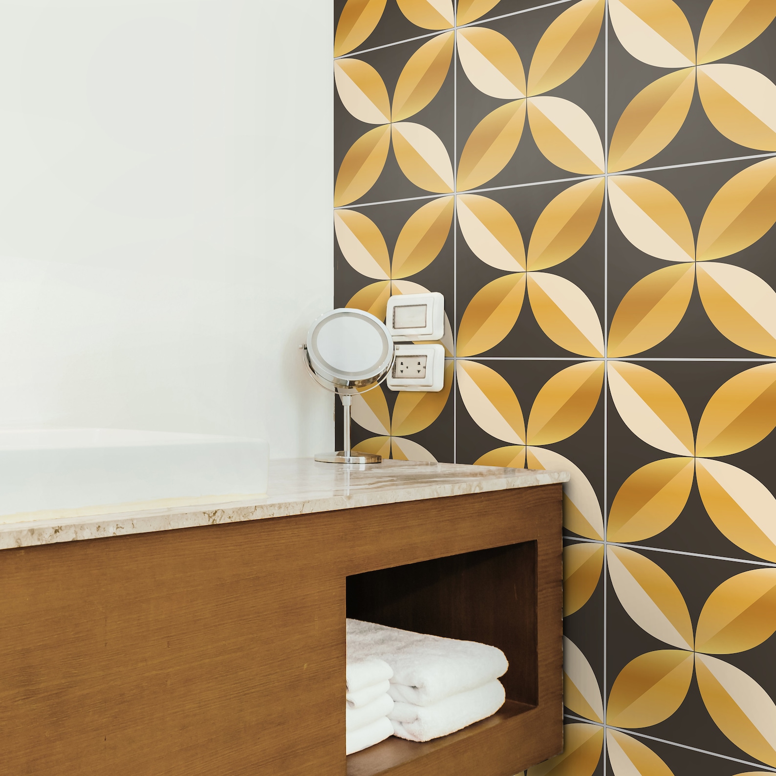 70s Pattern Tile Stickers Retro Pattern Geometric Suitable - Etsy UK