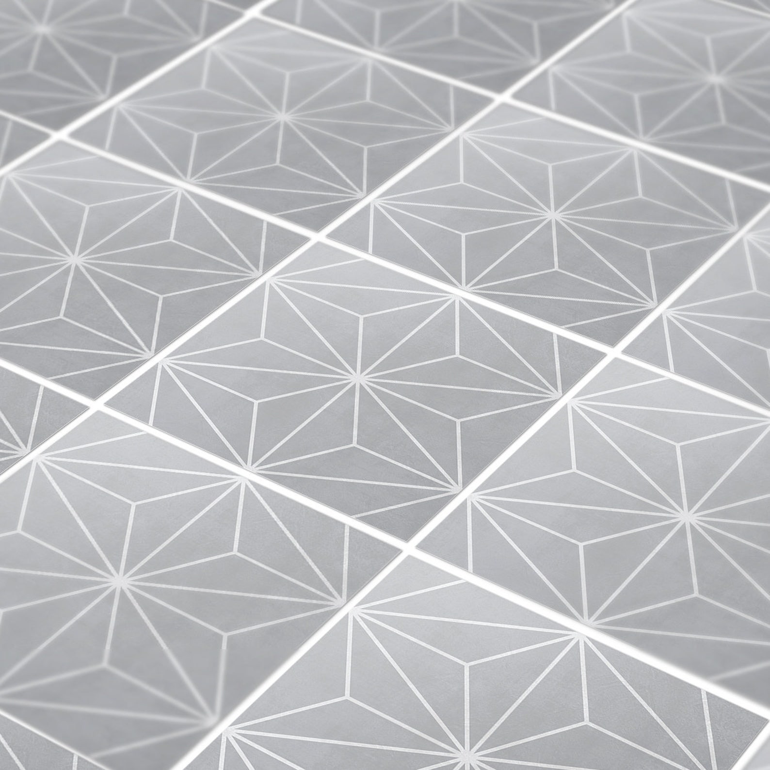 Art Deco Grey Tile Stickers Floor Decals Tiles for | Etsy