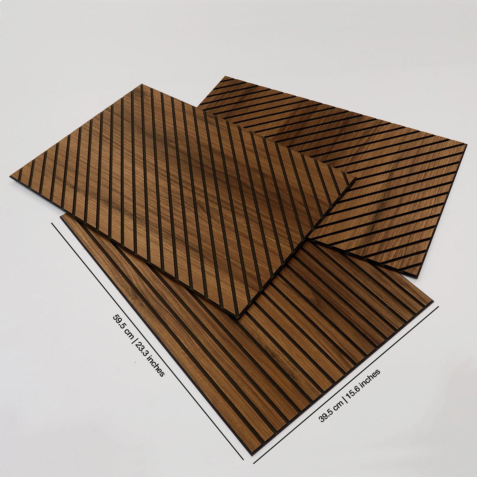 Dark Wood Slat Wall Panel, Accent Wall Panel, Decorative Wall Panels ...